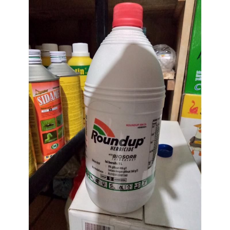Jual Roundup Pembasmi Rumput 1 Liter / ROUNDUP BIOSORB 486SL / racun ...