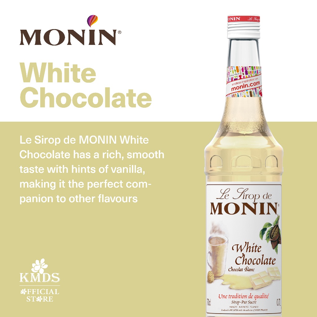 Jual MONIN White Chocolate syrup 70 CL 700 ML | Shopee Indonesia