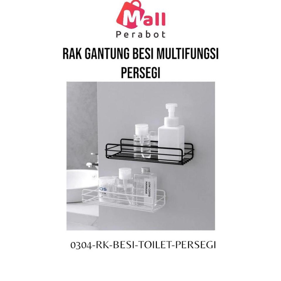 Jual vI Mall Perabot Rak Besi Persegi Sudut Kamar Mandi Tempel Gantung ...