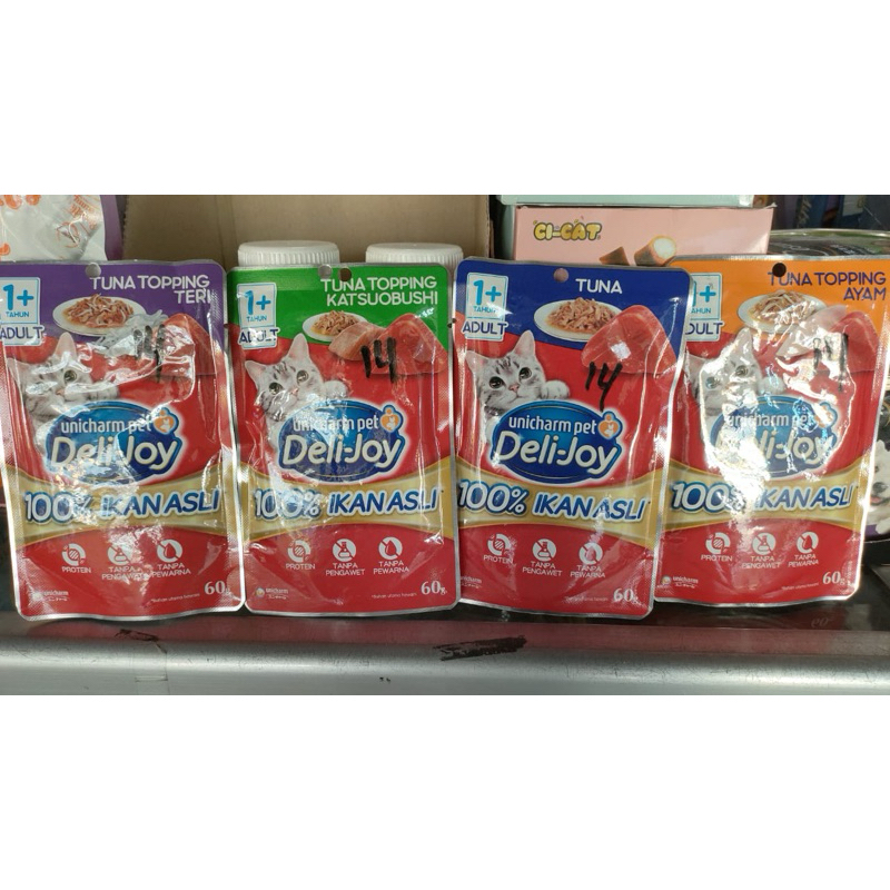 Jual Makanan Basah Kucing DeliJoy 60gr 1 pcs | Shopee Indonesia