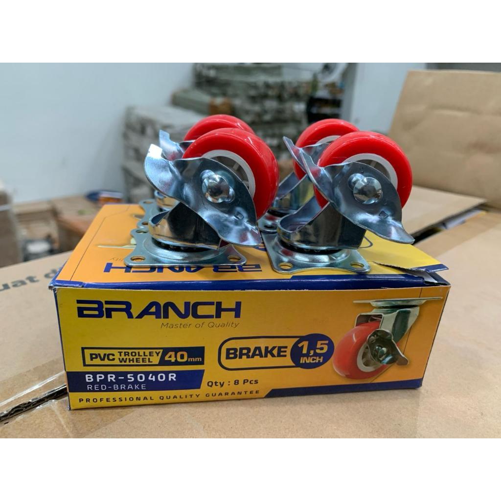 Jual [4 pcs] Roda PVC 1.5 inch (Mati-Hidup-Rem) CASTER Taiwan Roda ...