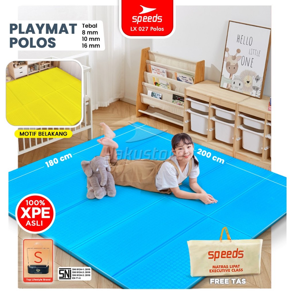 Jual SPEEDS SNI Karpet Lipat Anak Playmat Bayi Playmat Bayi 180x200cm ...