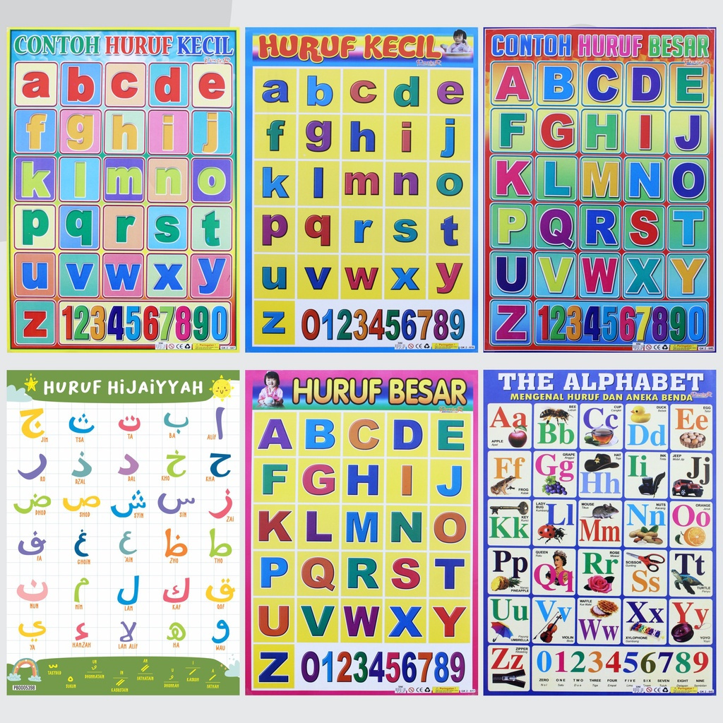 Jual Poster Anak Edukasi - Poster Huruf Arab Angka - Penjumlahan ...