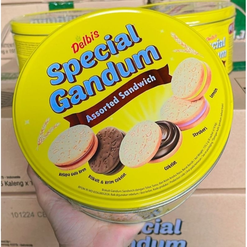 Jual Delbis Special Gandum Assorted Sandwich Biscuit 155gr & Kemasan ...