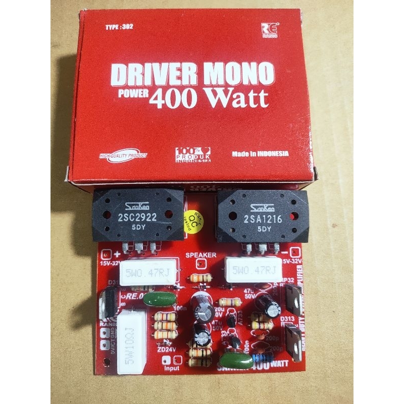 Jual Kit Power Amplifier 400 Watt Mono Plus Final 2SC2922 2SA1216 ...