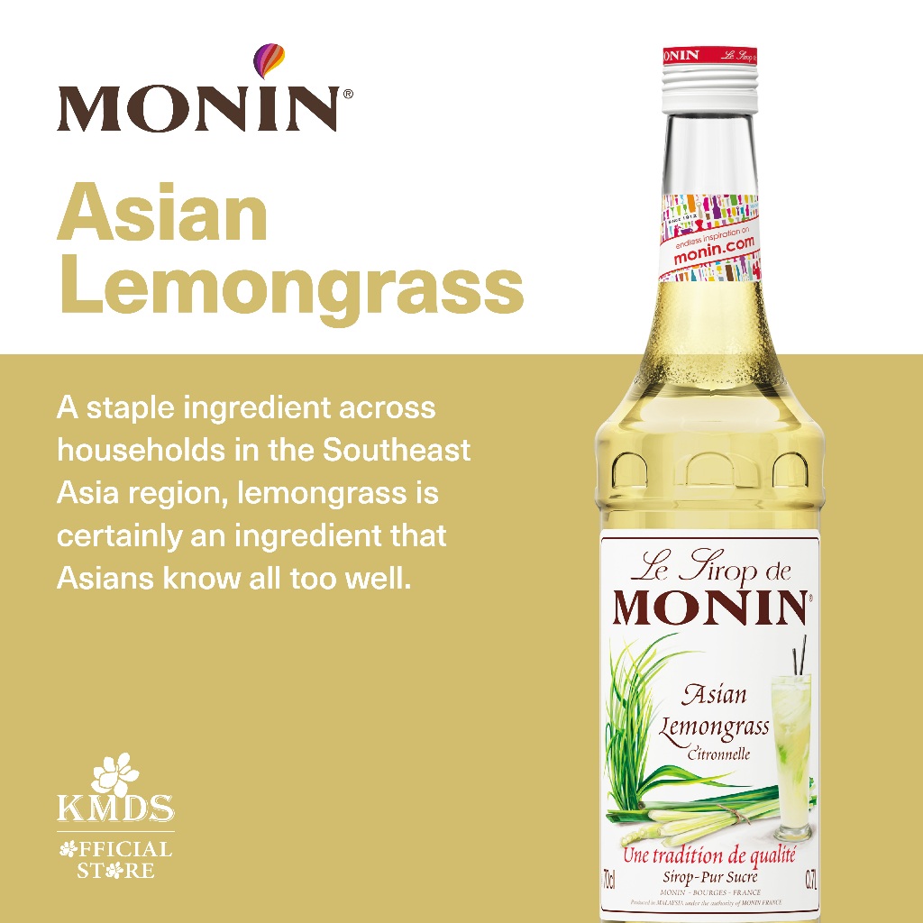 Jual MONIN Asian Lemongrass syrup 70 CL 700 ML | Shopee Indonesia