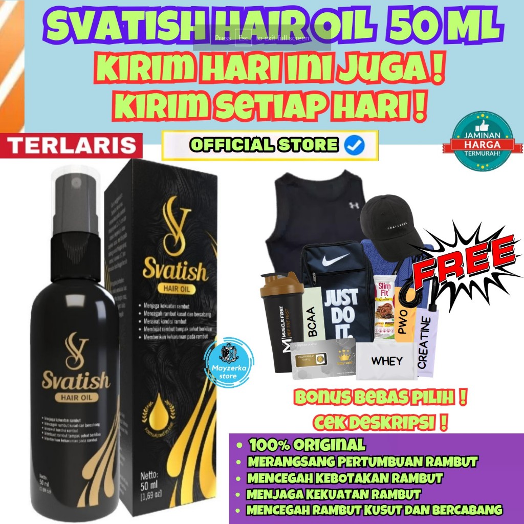 Jual SVATISH | VARASH Minyak Rambut Hair Oil VARASH - Solusi Kebotakan ...