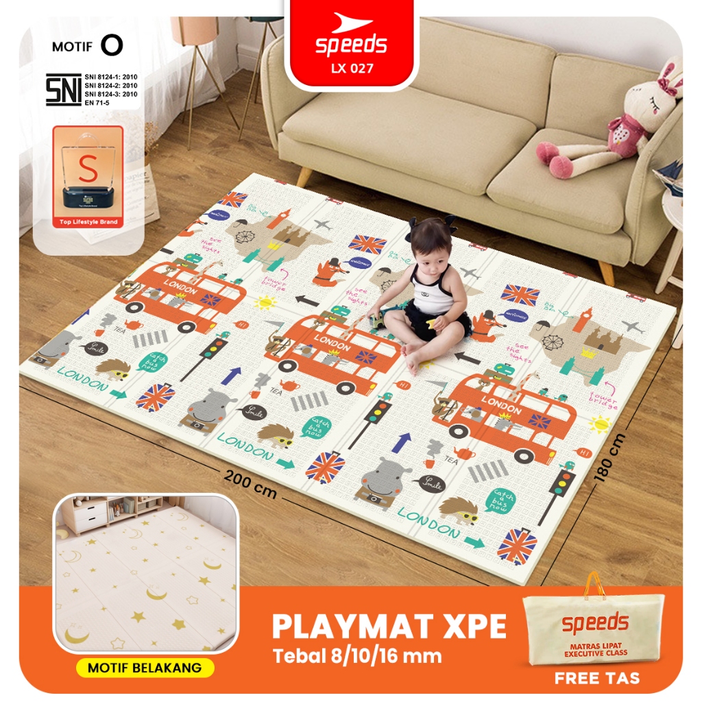 Jual SPEEDS SNI O Playmate Bayi Karpet Lipat Playmat Bayi Asli Bahan ...