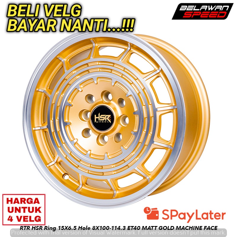 Jual VELG MOBIL RACING PELEK MODIFIKASI RING 15 R15 HSR RTR PCD 4X100/114,3 UNTUK KIJANG AVANZA ...