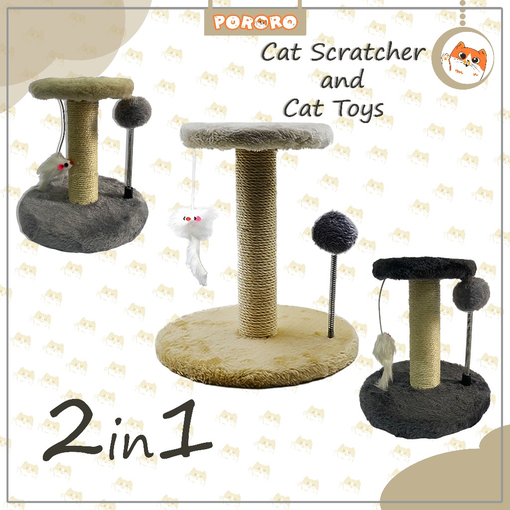 Jual PORORO 2IN1 Mainan Kucing Cat Scratcher and Cat Tree | Shopee ...