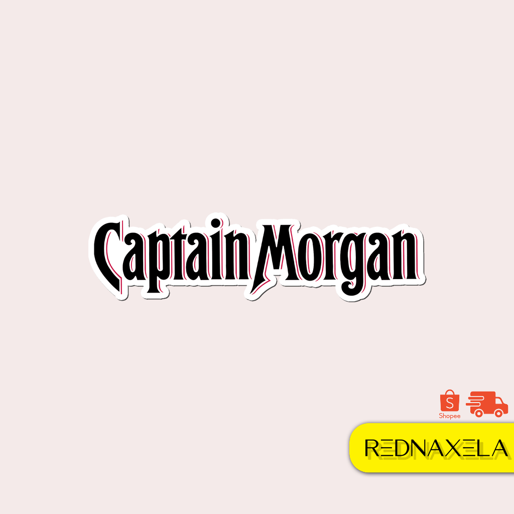 Jual Stiker Vinyl Captain Morgan 1 Stiker Koper Outdoor Waterproof ...