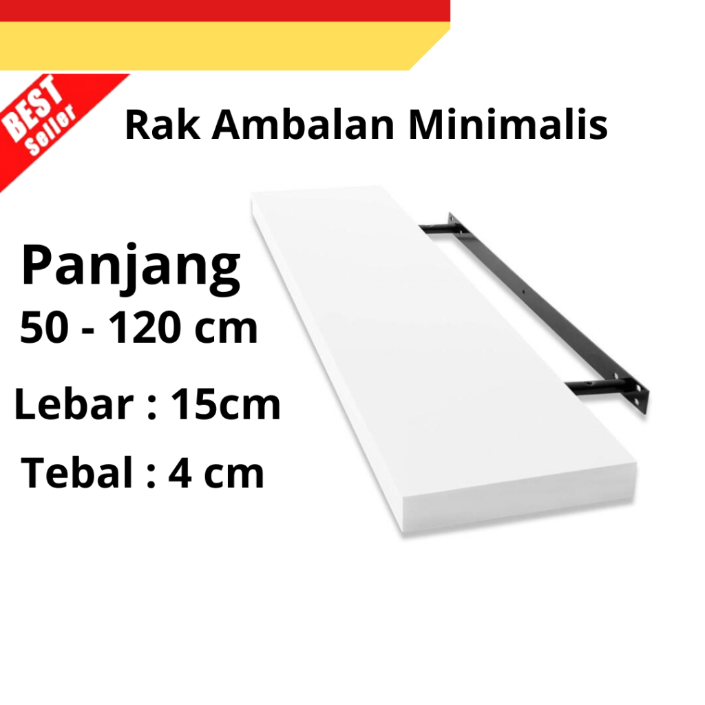 Jual Rak Ambalan Dinding Minimalis Serbaguna Lebar 15 cm Tebal 4 cm ...
