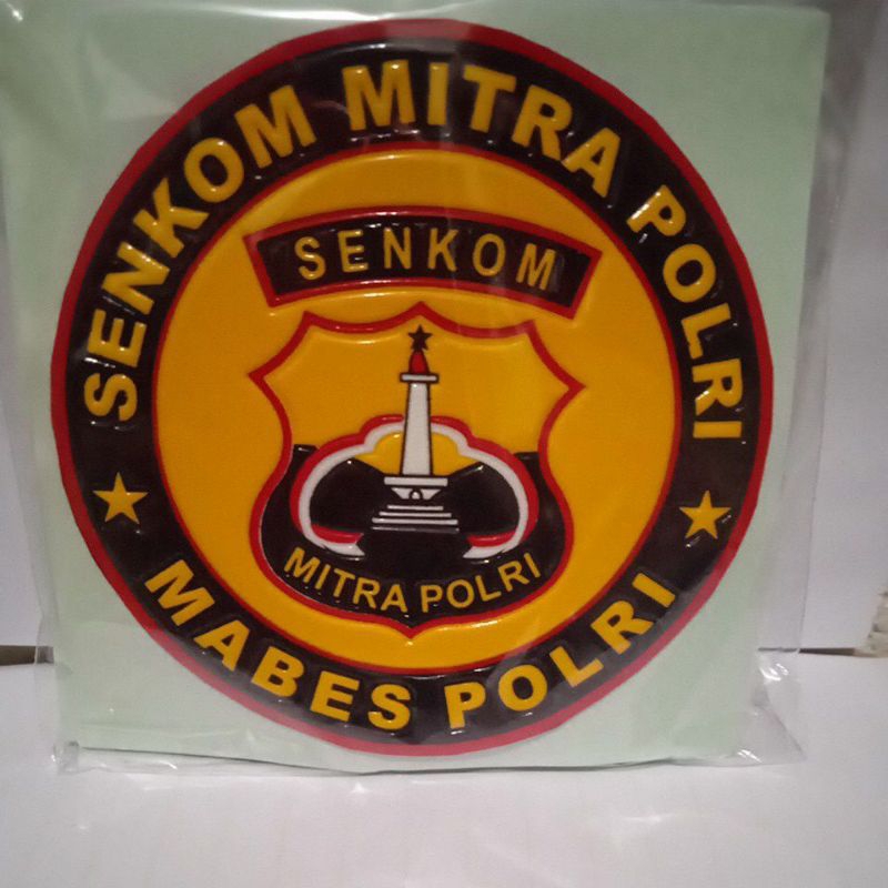 Jual stiker embos logo senkom bulat | Shopee Indonesia