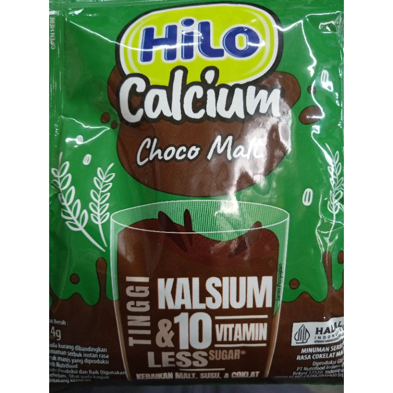 Jual susu hilo hi-calsium rasa choco malt 14gr per renceng isi 10 ...