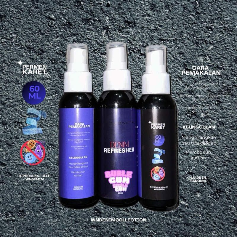 Jual Refresher parfum denim premium antiseptic wangi dan tahan lama ...