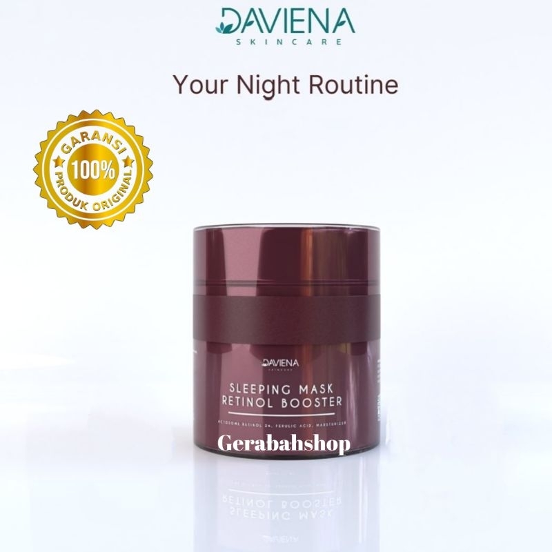 Jual Retinol Daviena Sleeping Mask Retinol Booster Davina Anti Aging ...