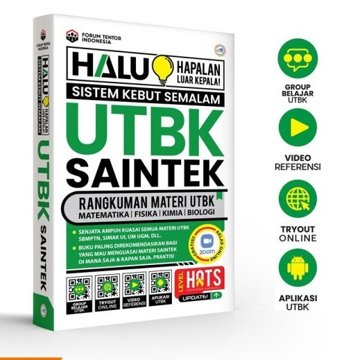 Jual BUKU UTBK SAINTEK 2024 SISTEM KEBUT SEMALAM SBMPTN TPS - HALU SAINTEK | Shopee Indonesia