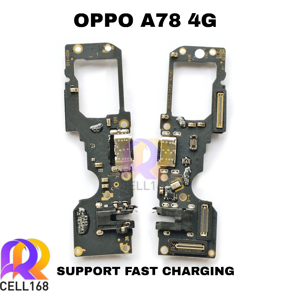 Jual FLEXIBLE KONEKTOR CHARGER OPPO A78 4G PCB BOARD CAS MIC ORIGINAL | Shopee Indonesia