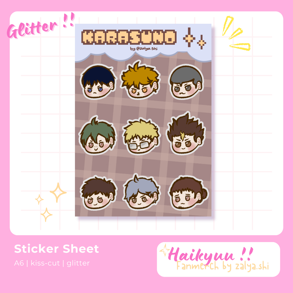 Jual Haikyuu !! Sticker Sheet Fanmerch by zalya.shi | Shopee Indonesia