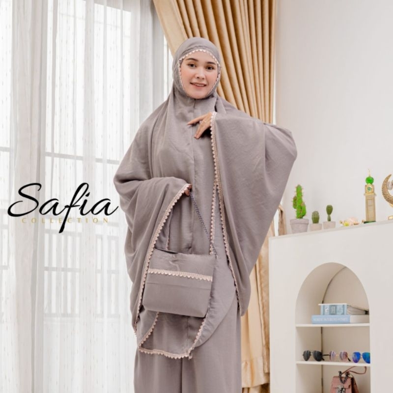 Jual Safia - Mukena Dewasa Santorini Shimer 2in1 Premium Azizah Series | Shopee Indonesia