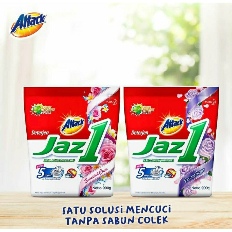 Jual PROMO DETERJEN BUBUK ATTACK JAZ1 SEMERBAK CINTA PESONA SEGAR SABUN CUCI BAJU PAKAIAN ...