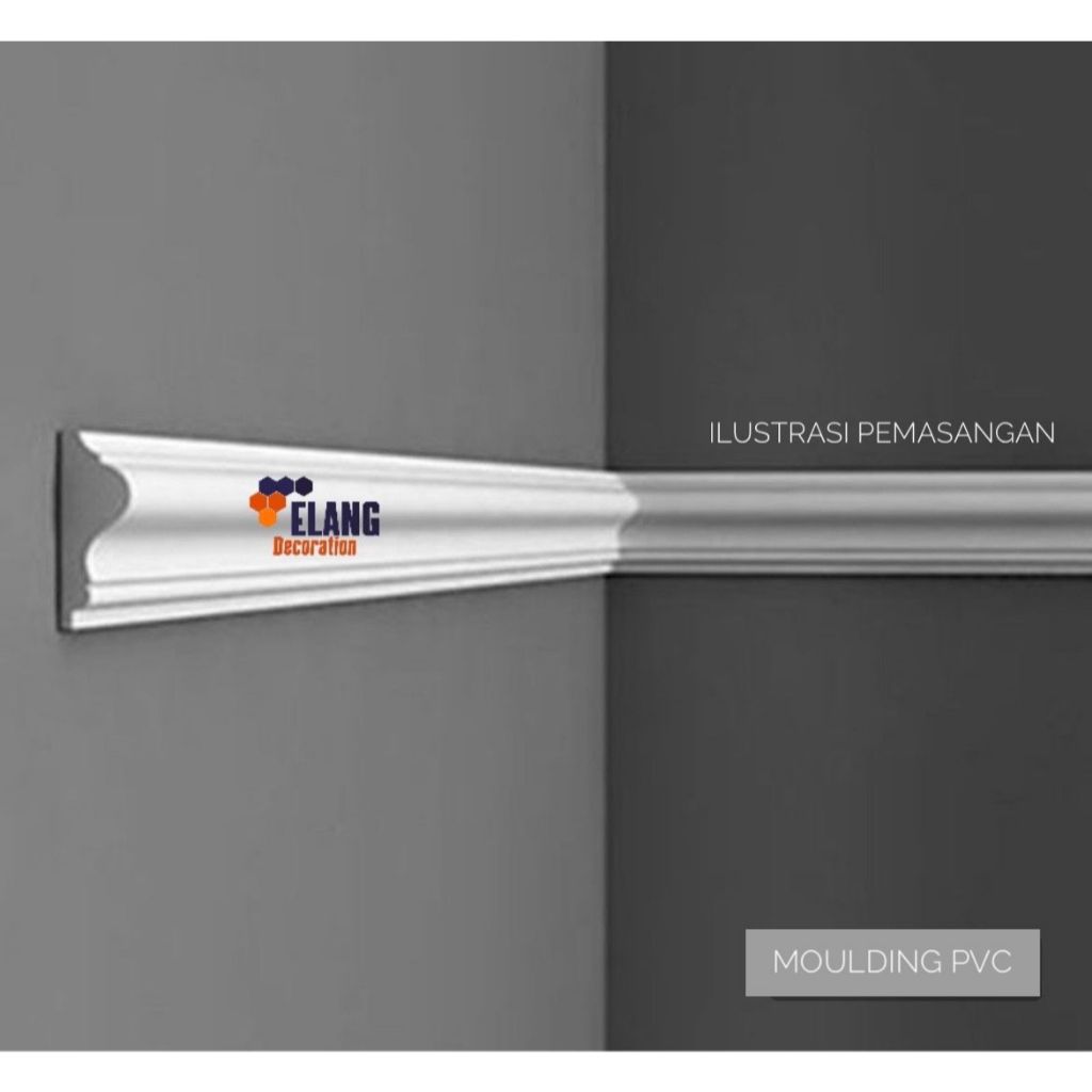 Jual MOULDING PVC BAHAN ANTI RAYAP DAN ANTI AIR / LEBAR 4CM PANJANG 1,5 ...