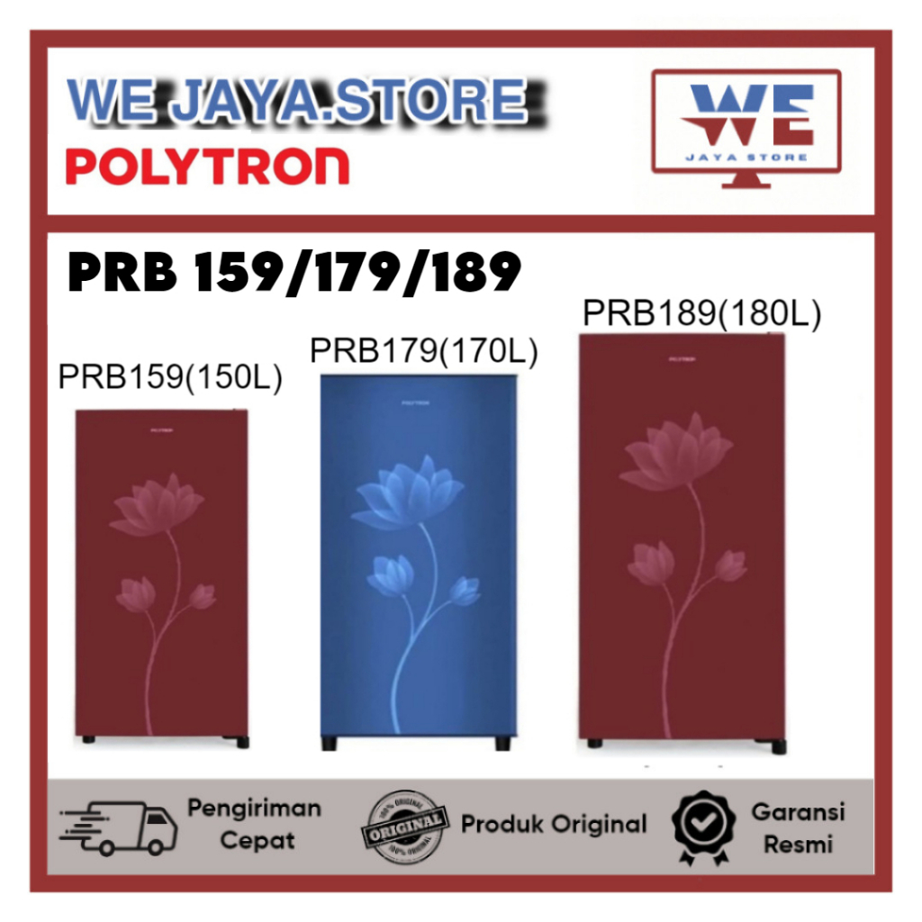 Jual KULKAS POLYTRON 1 PINTU 159 PRB159 PRB 159 LEMARI ES 1 PINTU ...