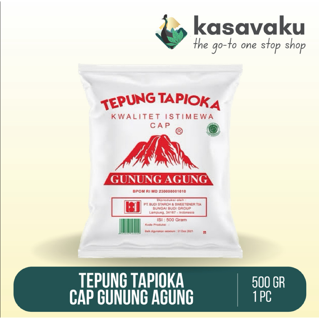 Jual tepung tapioka cap Gunung Agung 500 g | Shopee Indonesia