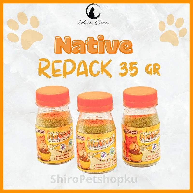 Jual Olive Care Vitamin Kucing NATIVE+ Repack 35 gr untuk Penambah ...