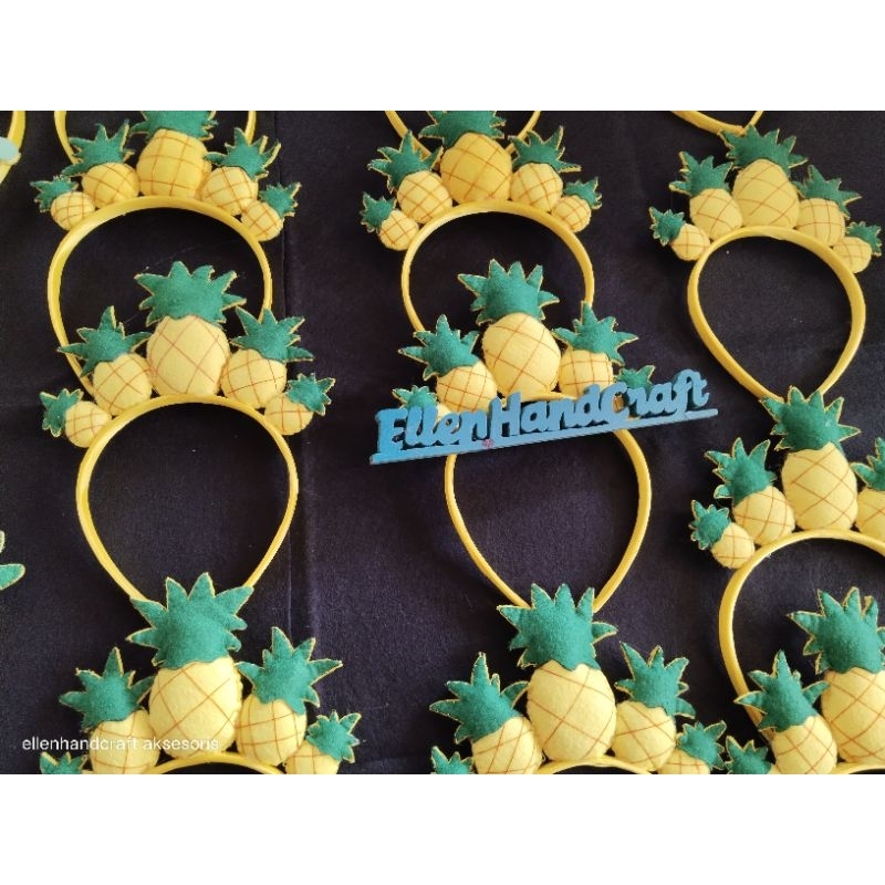 Jual PO bando buah NANAS STRAWBERRY APEL MANGGA JERUK flanel aksesoris ...