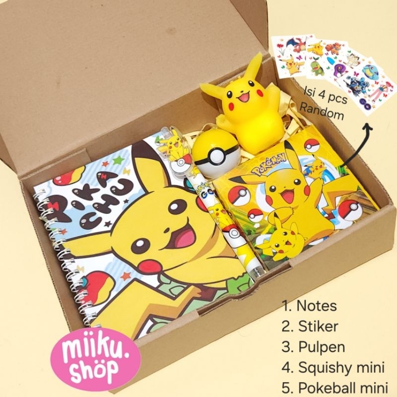 Jual HAMPERS GIFT BOX POKEMON PIKACHU | Shopee Indonesia
