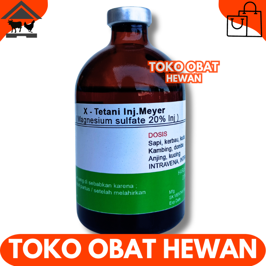 Jual X TETANI INJ 100ML MEYER - Obat Kejang Otot Pada Hewan Keracunan ...