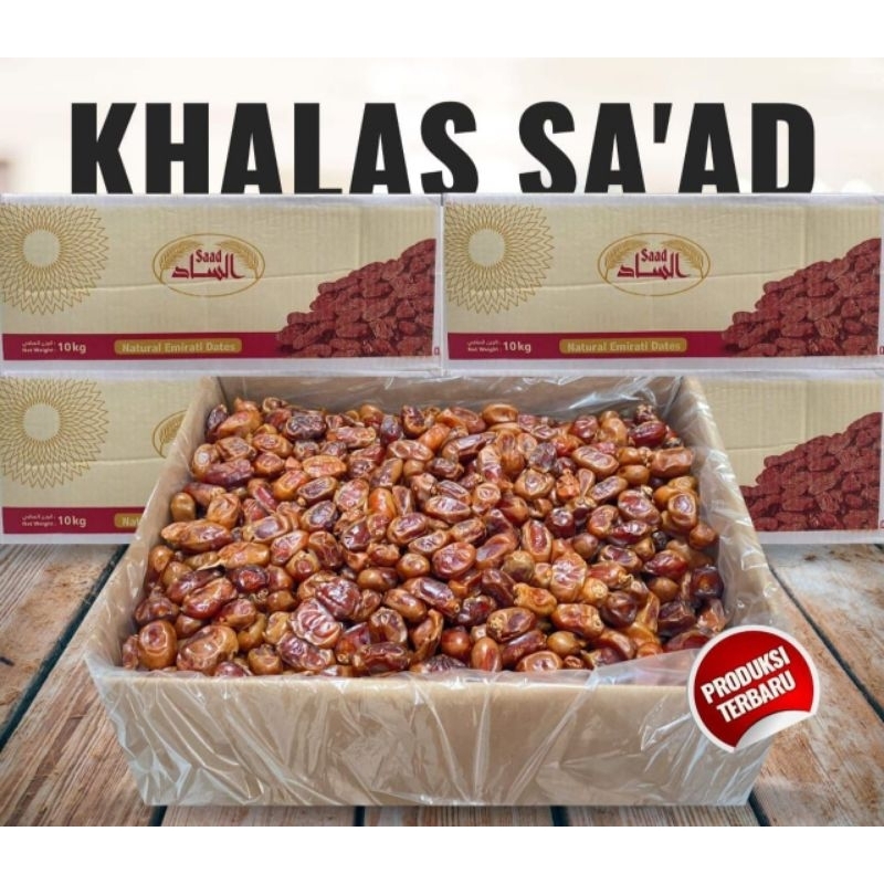 Jual KURMA KHALAS SAAD 1KG ( Thin wall ) | Shopee Indonesia