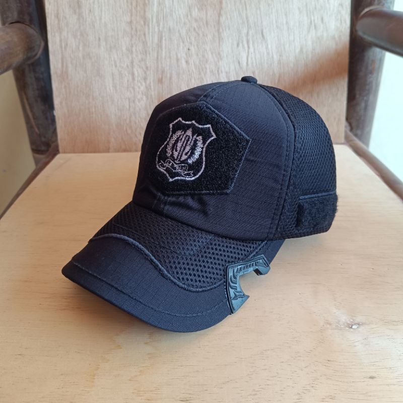 Jual topi coak tactical hitam security satpam combinasi ripstop cotton ...