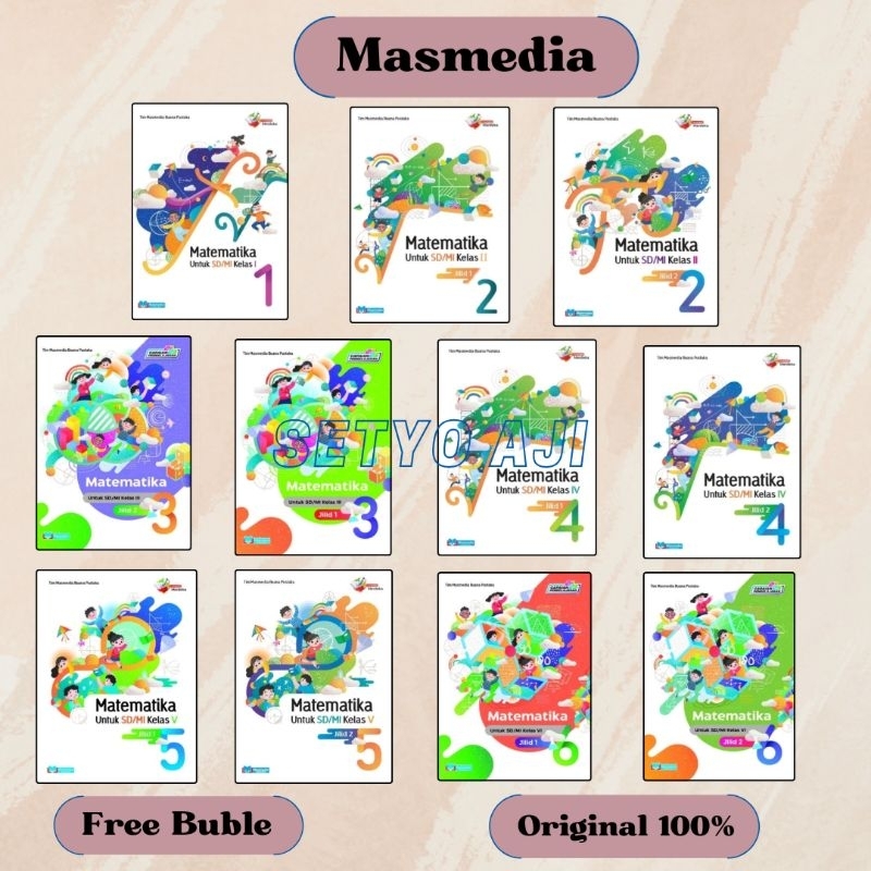 Jual Matematika SD Kelas 1 2 3 4 5 6 Kurikulum Merdeka Penerbit Masmedia | Shopee Indonesia