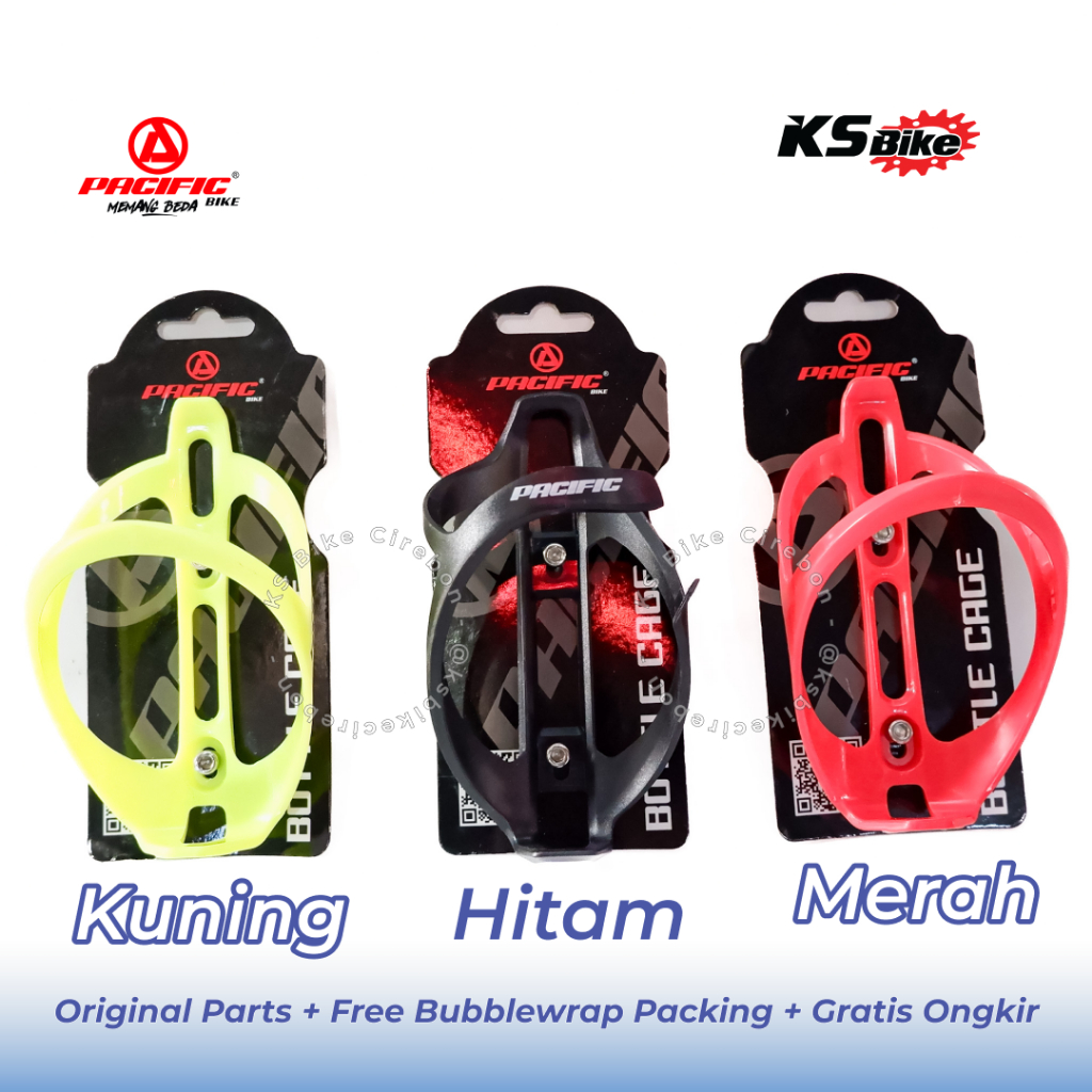 Jual Tempat Botol Sepeda Pacific PVC Bottle Cage Bicycle ABS Universal ...
