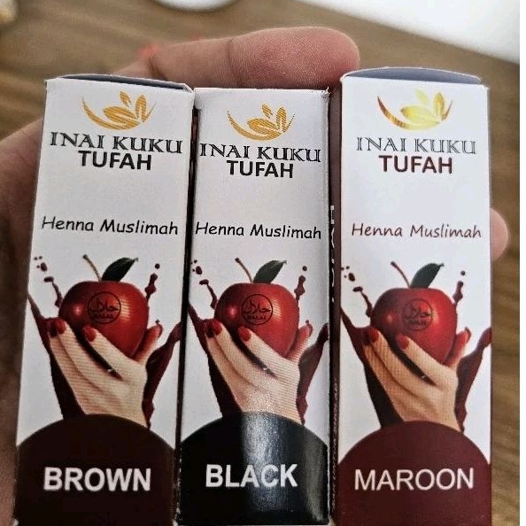 Jual inai kuku tuffah / kutek muslimah / pacar kuku / henna kuku TUFFAH ...