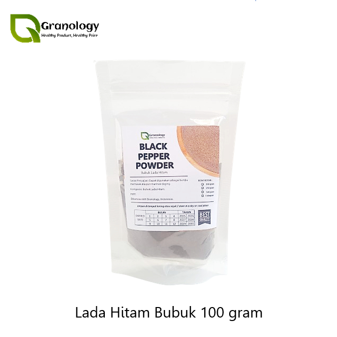 Jual Lada Hitam Bubuk / Black Pepper Powder (100 gram) by Granology ...