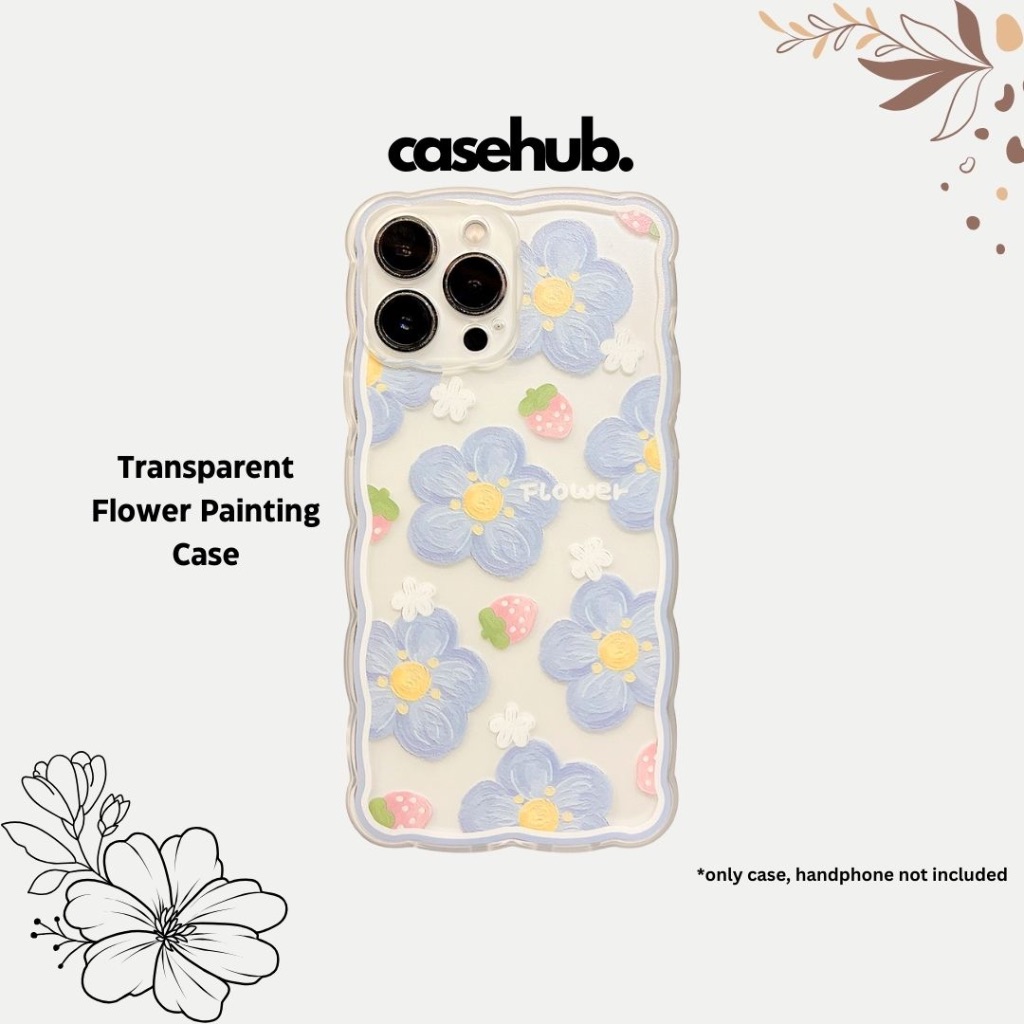 Jual case handphone casing hp iphone floral 12 13 14 15 plus pro max ...