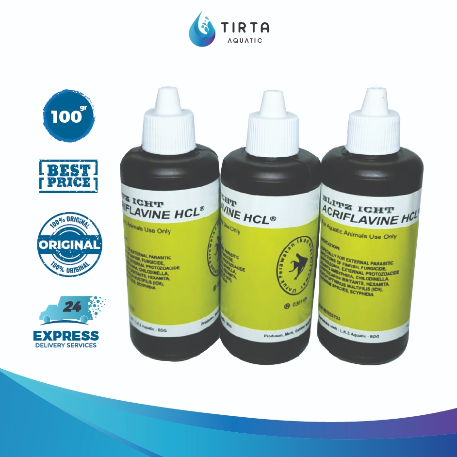Jual Acriflavine HCL ( obat kuning ) 100ml | Shopee Indonesia