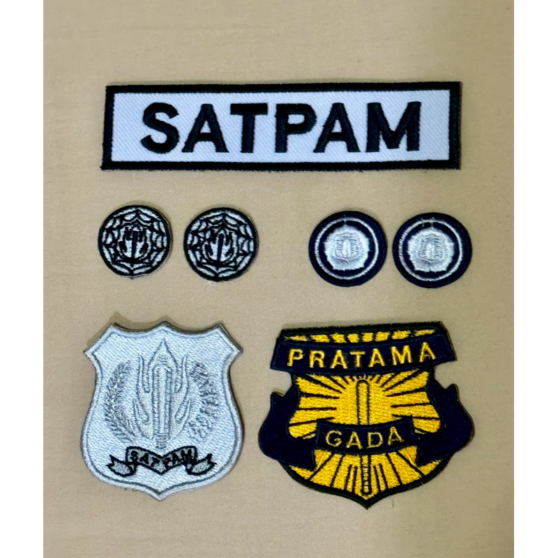 Jual BADGE/PATCH/EMBLEM/ATRIBUT SATPAM Ready Stock | Shopee Indonesia