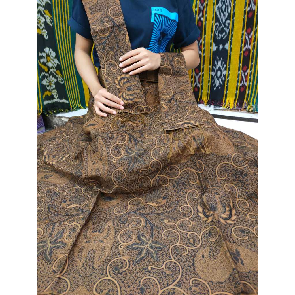 Jual Kain Jarik Batik dan Selendang (Setelan) Motif sogan wahyu tumurun ...