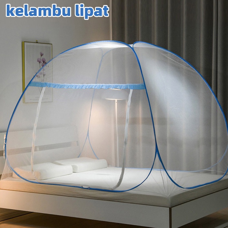Jual Bundar Kelambu Melipat Net Nyamuk Pobel Pembukaan pintu unilateral ...