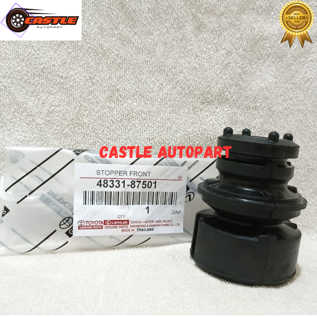 Jual Karet Stopper Shock depan vios yaris 2003-2012 ASLI (48331-87501 ...