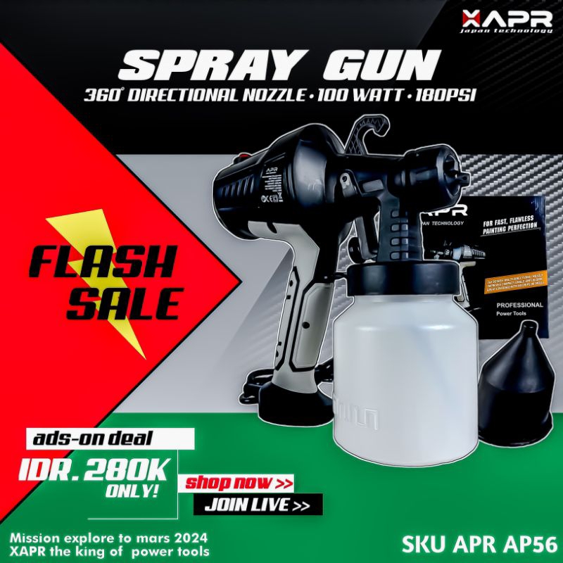 Jual Spray gun APR JAPAN mesin semprot cat minyak dan cat tembok semua ...