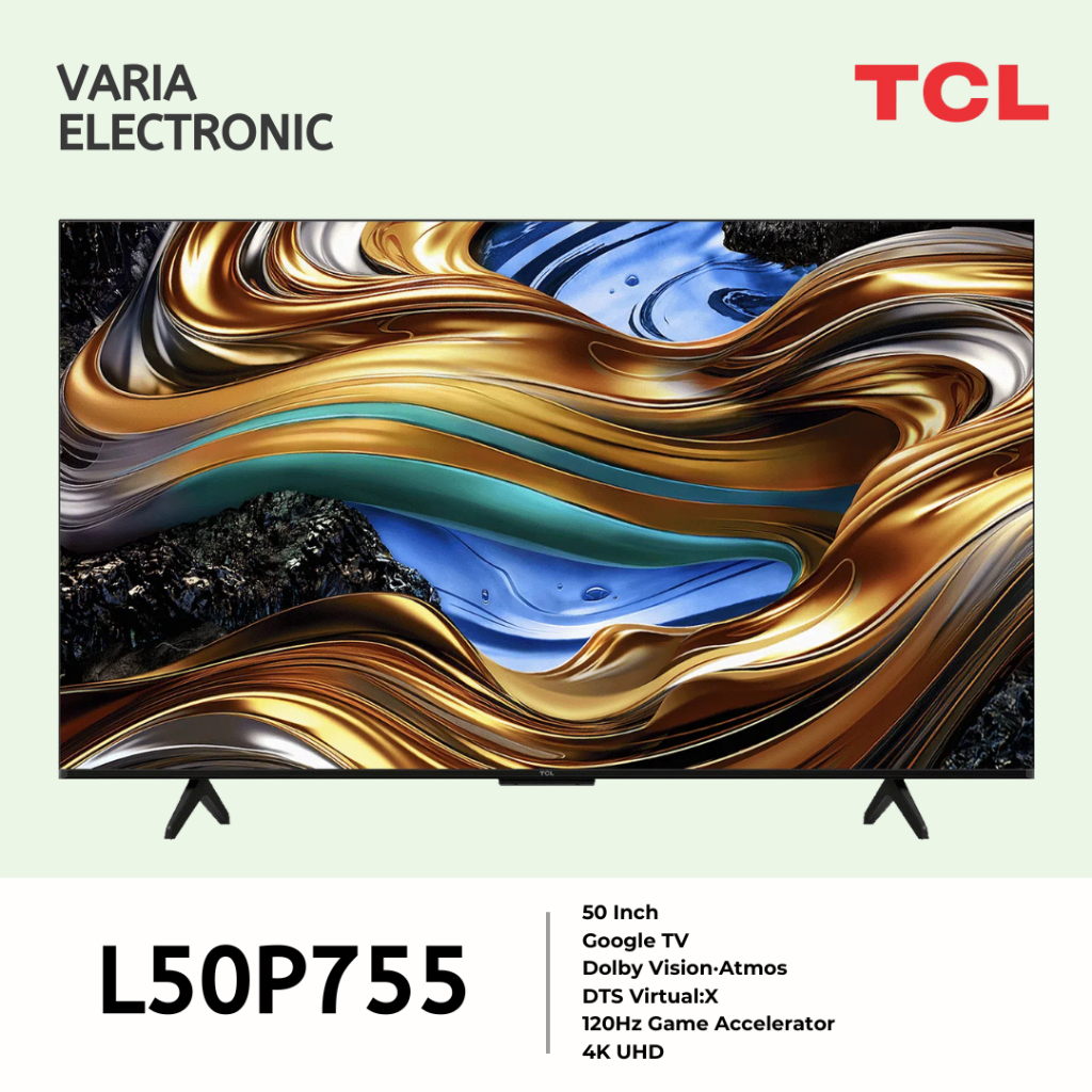 Jual LED TV TCL 50 Inch L50P755 4K UHD Google TV | Shopee Indonesia