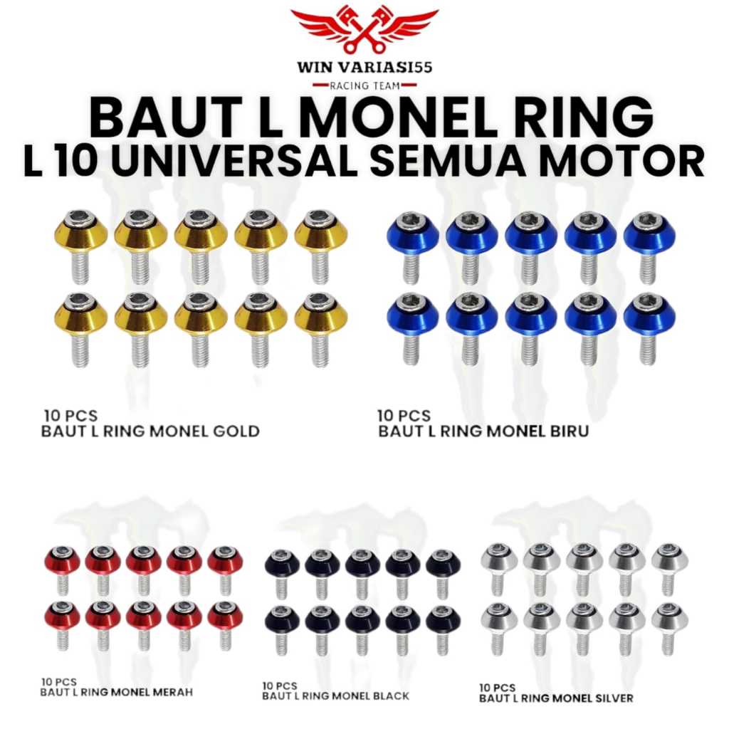 Jual Baut L Ring Monel Variasi Baut Monel 10 PCS Universal WINVARIASI55 ...