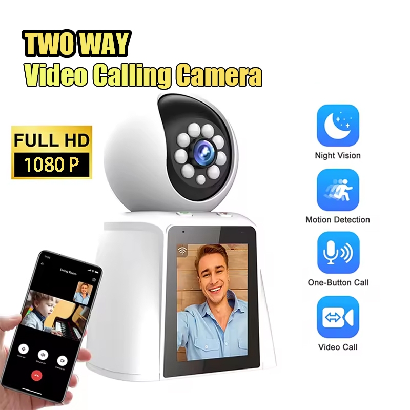 Jual 8MP Wifi Video Calling Camera CCTV Indoor Baby monitor 1080P Auto ...