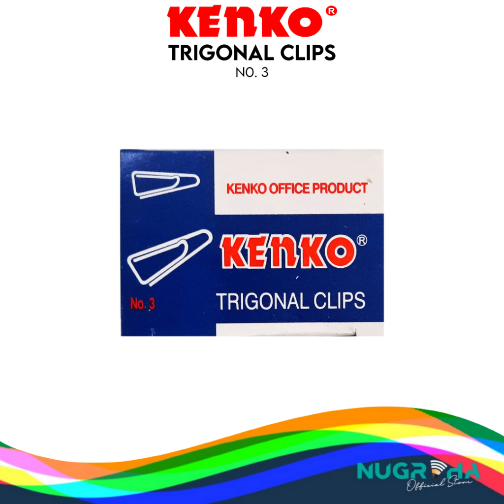 Jual KENKO Paper Clip TRIGONAL CLIP No. 3 / KLIP KERTAS - 1 BOX ...