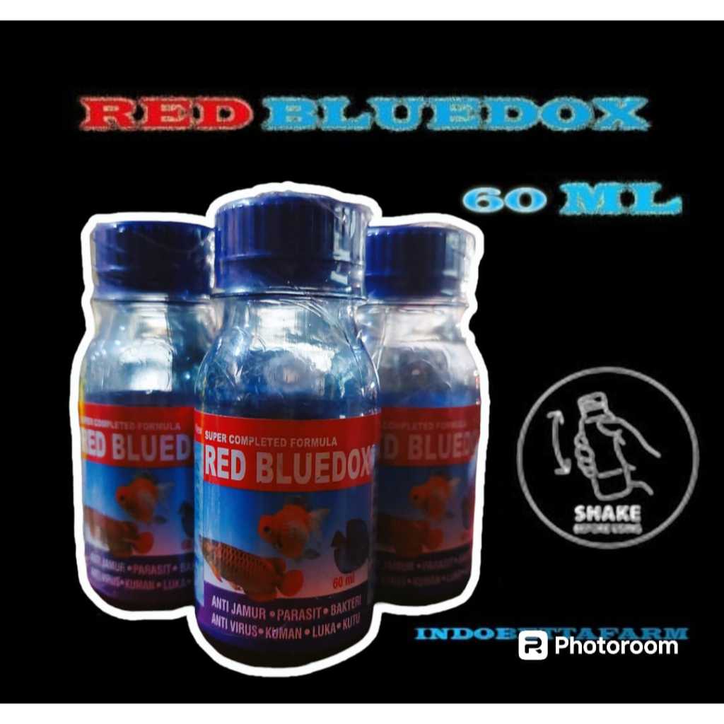 Jual RED BLUEDOX 60 ML OBAT BIRU IKAN OBAT KUTU IKAN | Shopee Indonesia